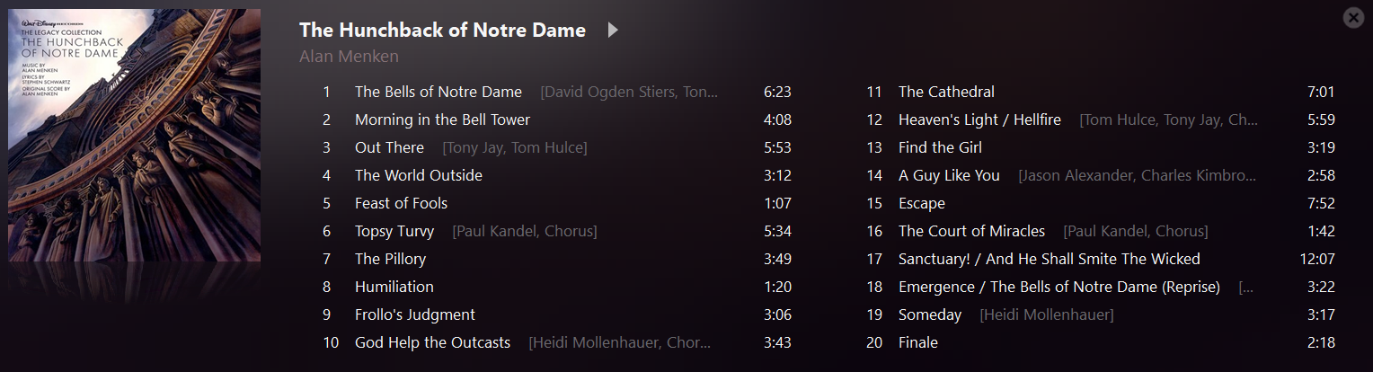 Alan Menken's The Hunchback of Notre Dame (1996) - 2021 Walt Disney ...