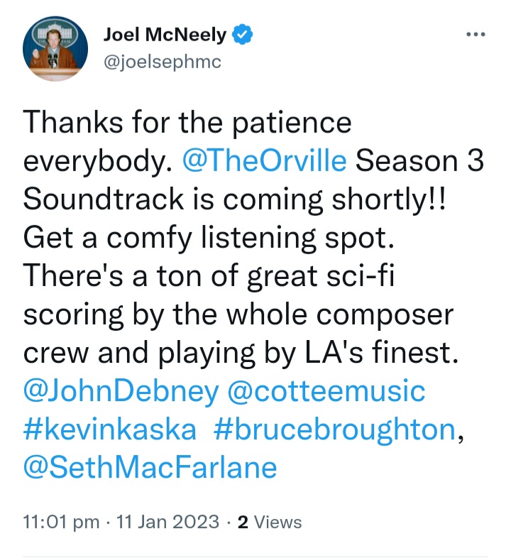 THE ORVILLE - Music Discussion (Bruce Broughton, Joel McNeely, John ...