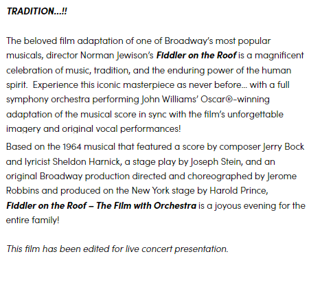 Fiddler on the Roof (1971 film featuring music adaptation by John ...