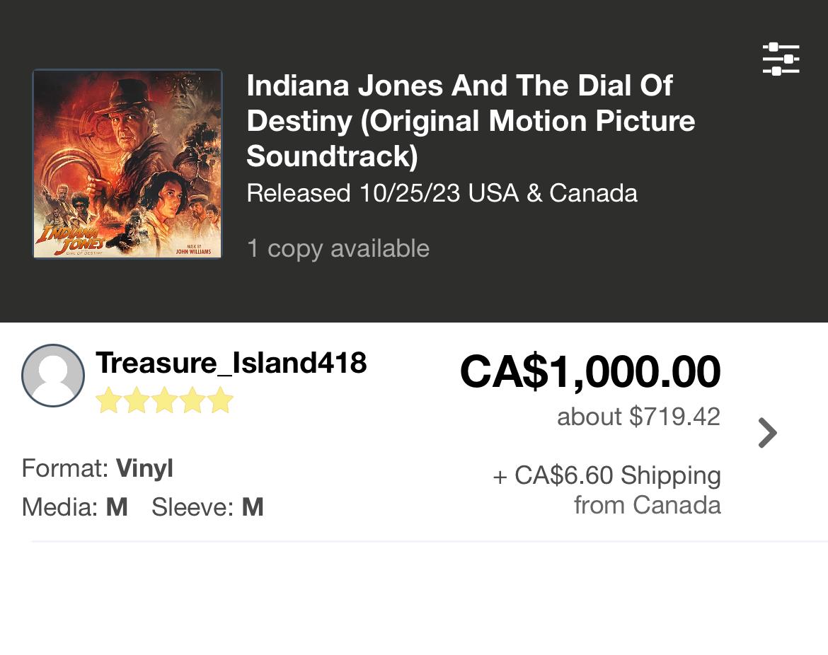 Dial of Destiny vinyl - JOHN WILLIAMS - JOHN WILLIAMS Fan Network