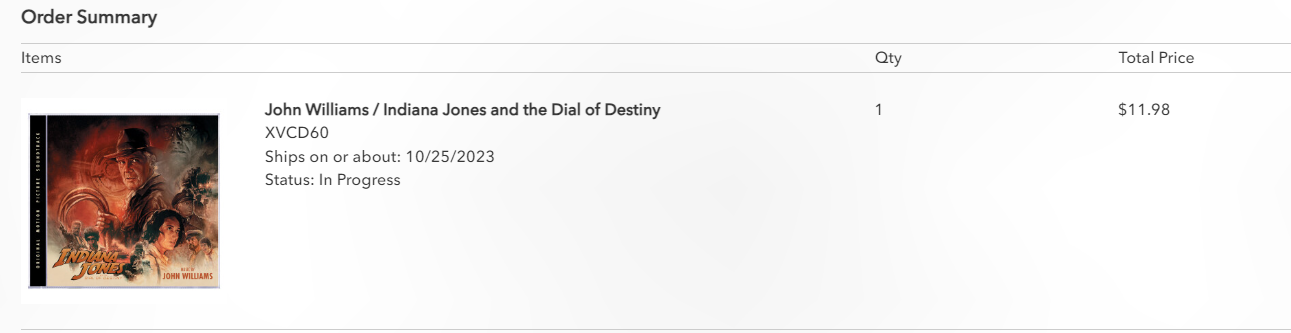 Did you get the Dial of Destiny soundtrack on the CD format before it ...