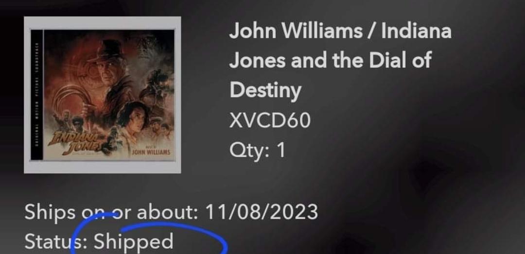 Did you get the Dial of Destiny soundtrack on the CD format before it ...