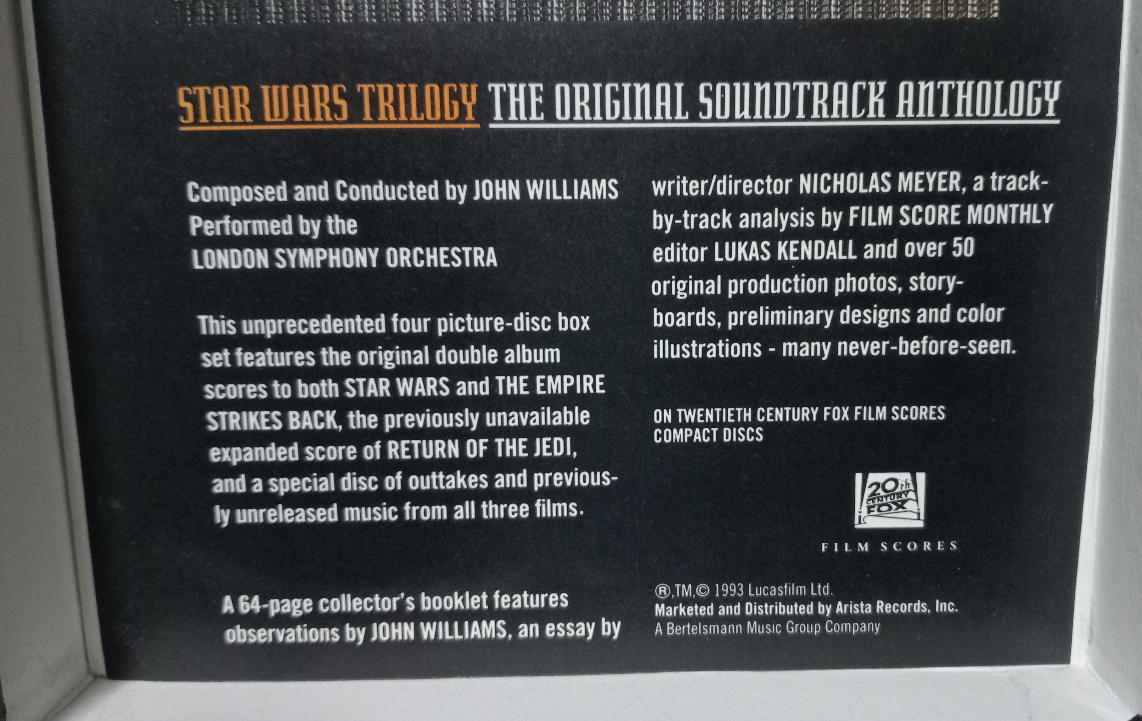 Star Wars Trilogy: The Original Soundtrack Anthology turns 30! - JOHN ...
