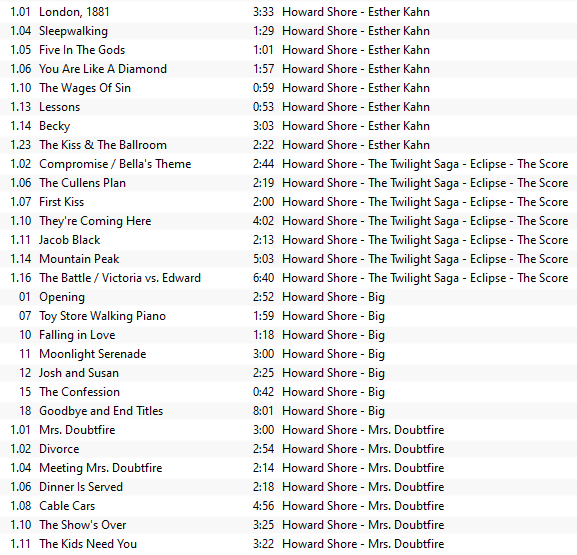 Your Top 10 Howard Shore non-Middle Earth Scores - General Discussion ...
