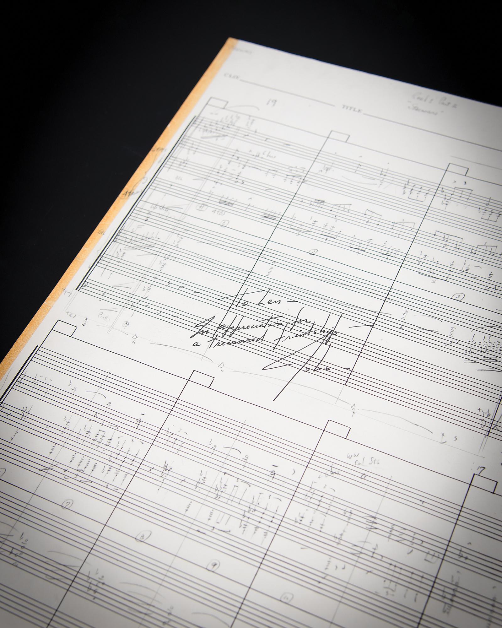 Star Wars: John Williams Original Handwritten Music Manuscript for the ...