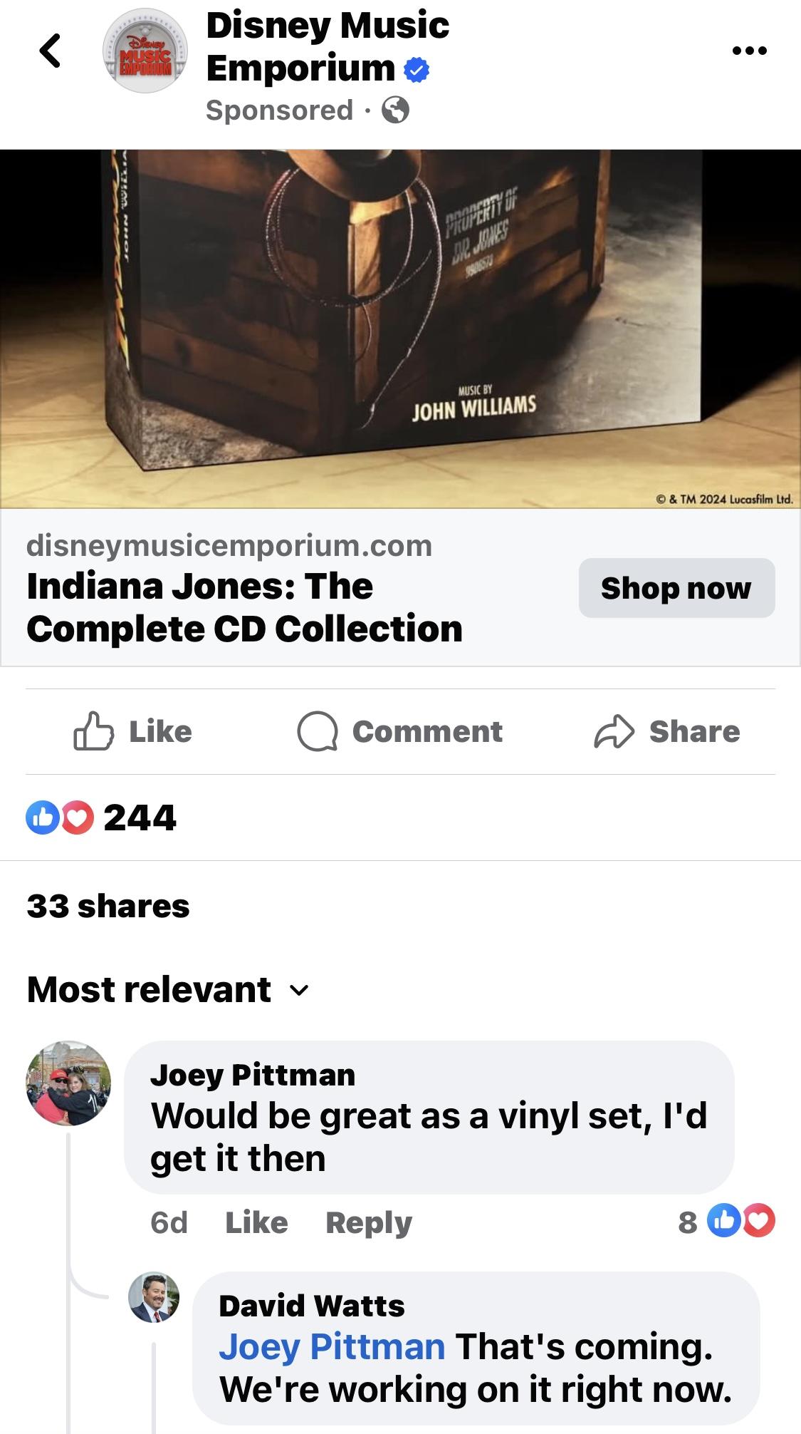 Disney Emporium releases Indiana Jones: The Complete CD Collection ...