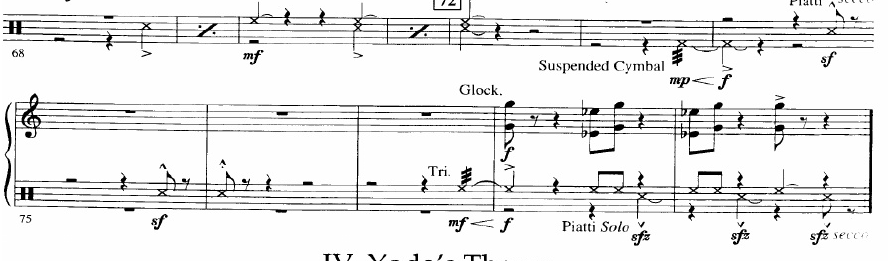 Percussion notation in John Williams scores - JOHN WILLIAMS - JOHN ...