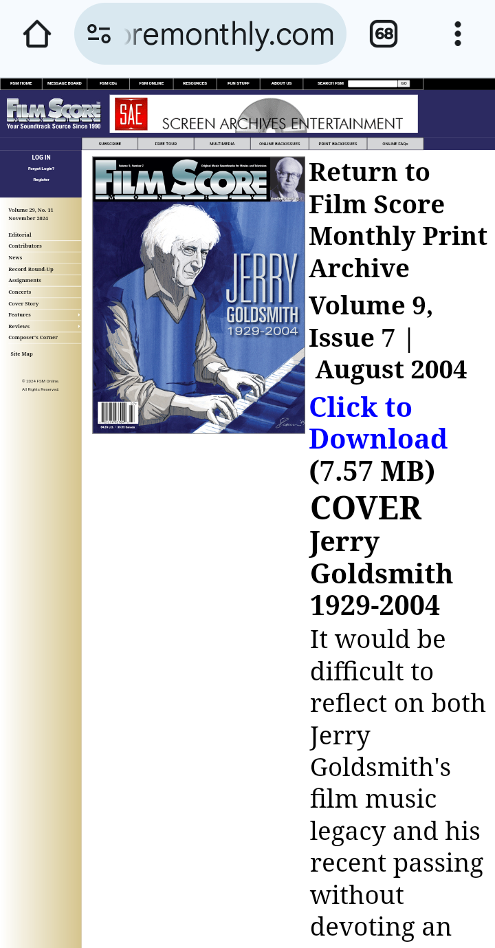 What's your favorite Jerry Goldsmith sequel score? - General Discussion ...