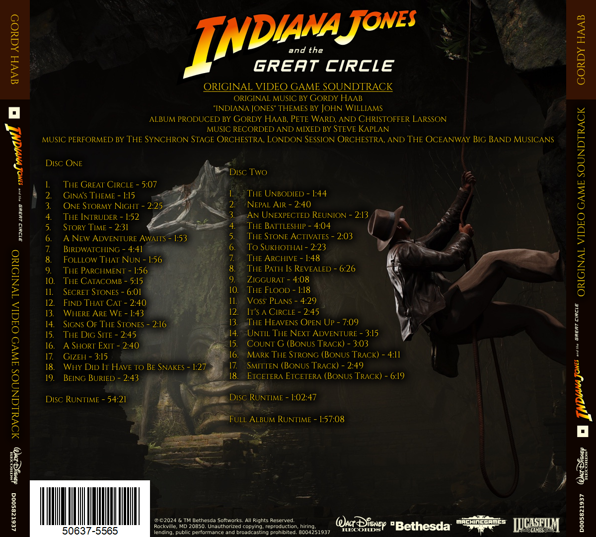 Gordy Haab's INDIANA JONES AND THE GREAT CIRCLE (Video Game 2024 ...
