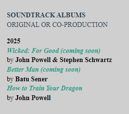 John Powell & Stephen Schwartz - Wicked (2024) & Wicked: For Good (2025) - General Discussion ...