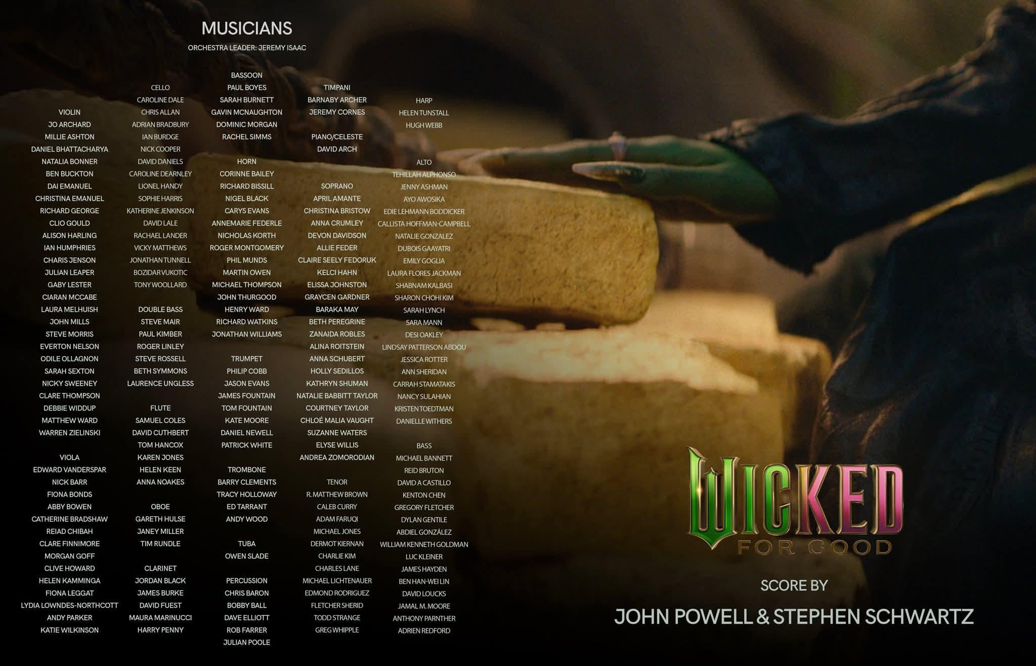 John Powell & Stephen Schwartz - Wicked (2024) & Wicked: For Good (2025 ...